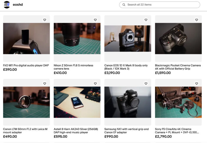 Introducing the EOSHD Gear Store on eBay - EOSHD.com - Filmmaking Gear ...